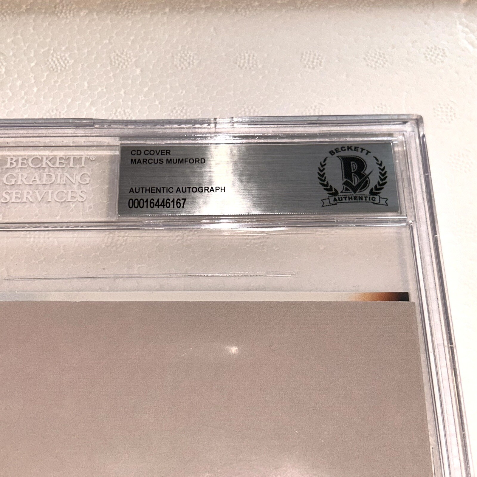 MARCUS MUMFORD signed autographed SELF TITLED CD SLIP CASE BECKETT BAS ...