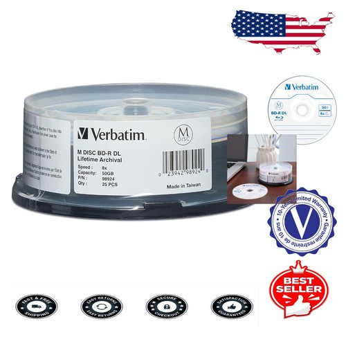 25pk M DISC BD-R DL 50GB Discs – Unmatched Archival Solution for Video ...