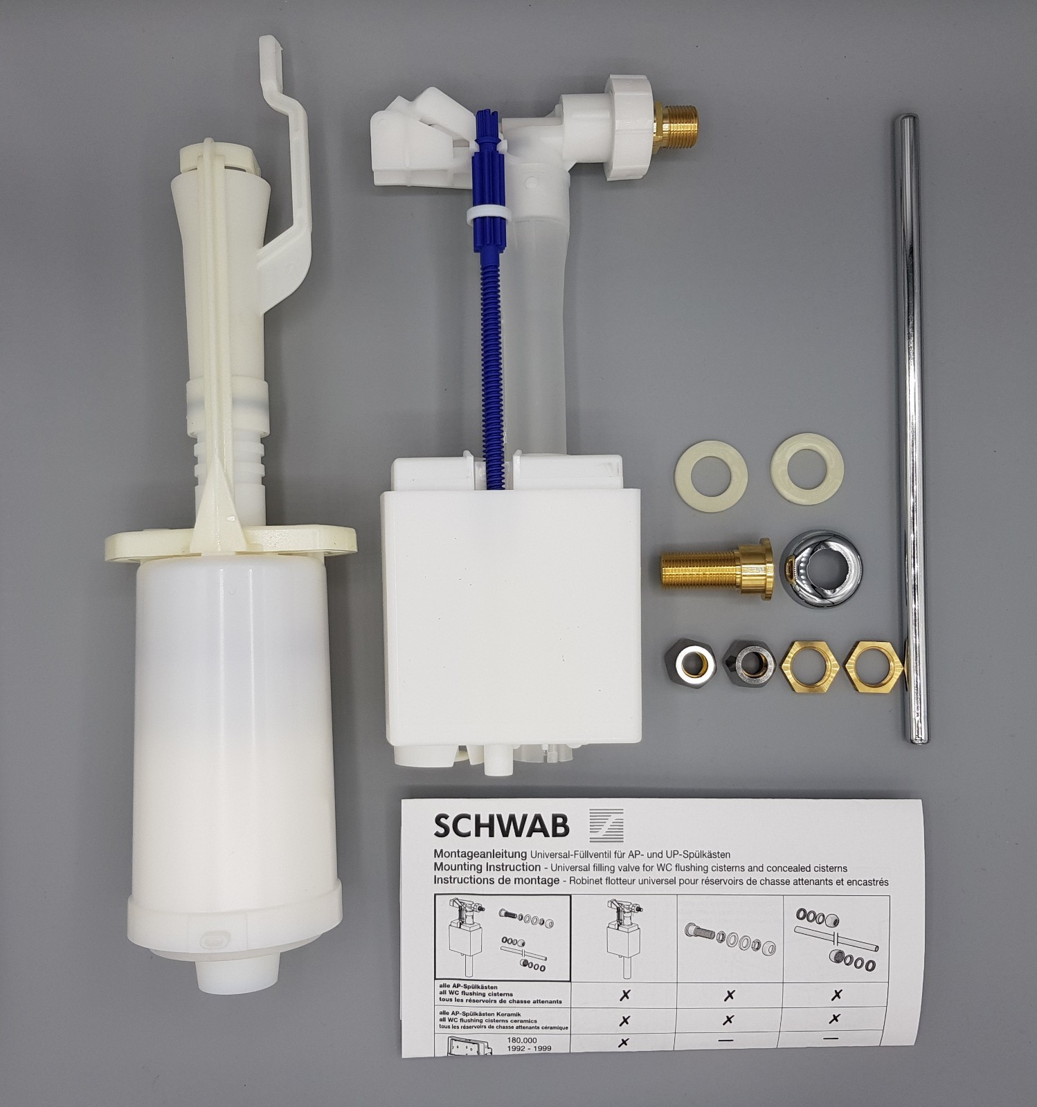 Schwab | Füllventil + Heberglocke Auslaufventil Modell 180.000 für UP-Spülkasten | eBay
