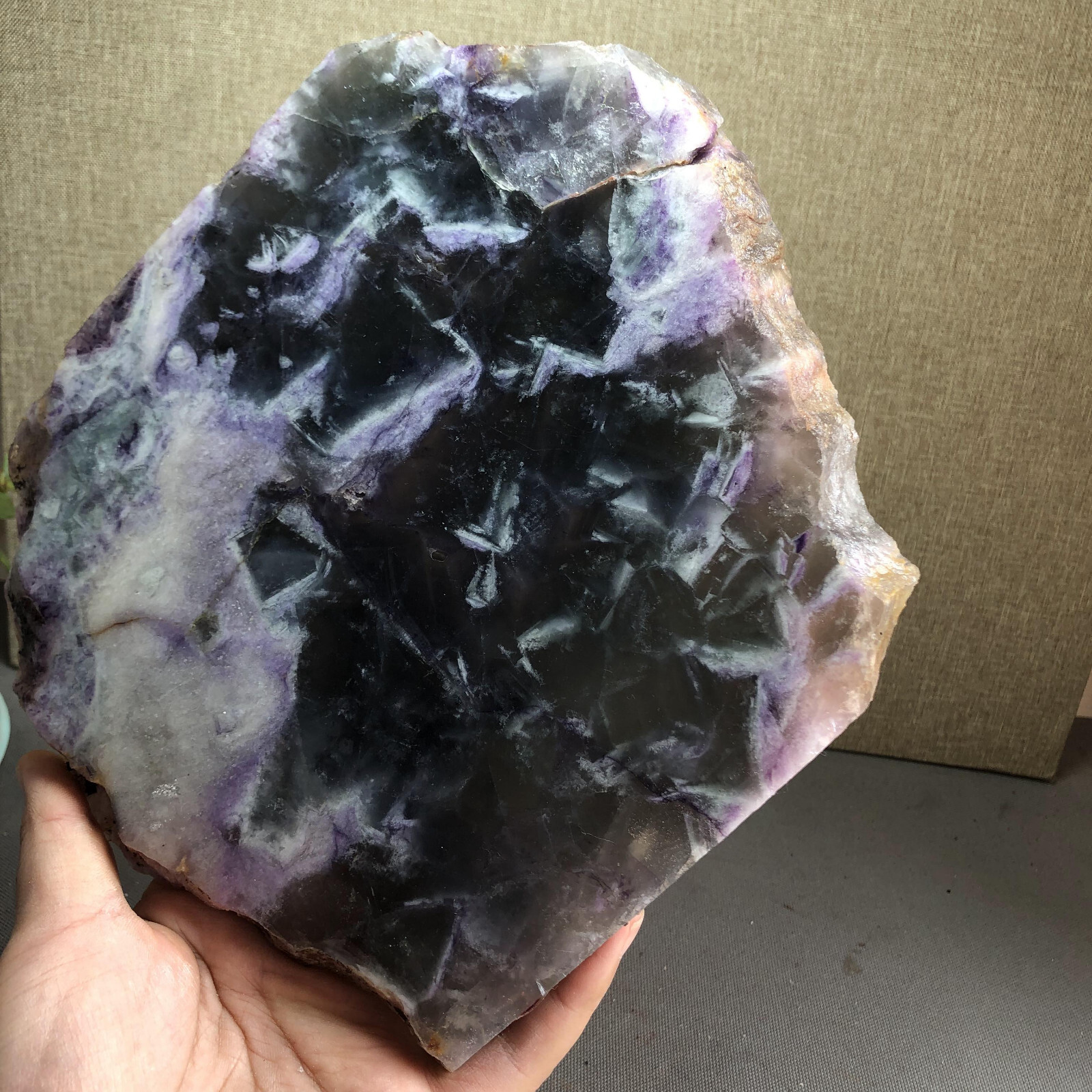 200mm Natural Candy fluorite Crystal gemstone Polish/rough Specimen 1 ...