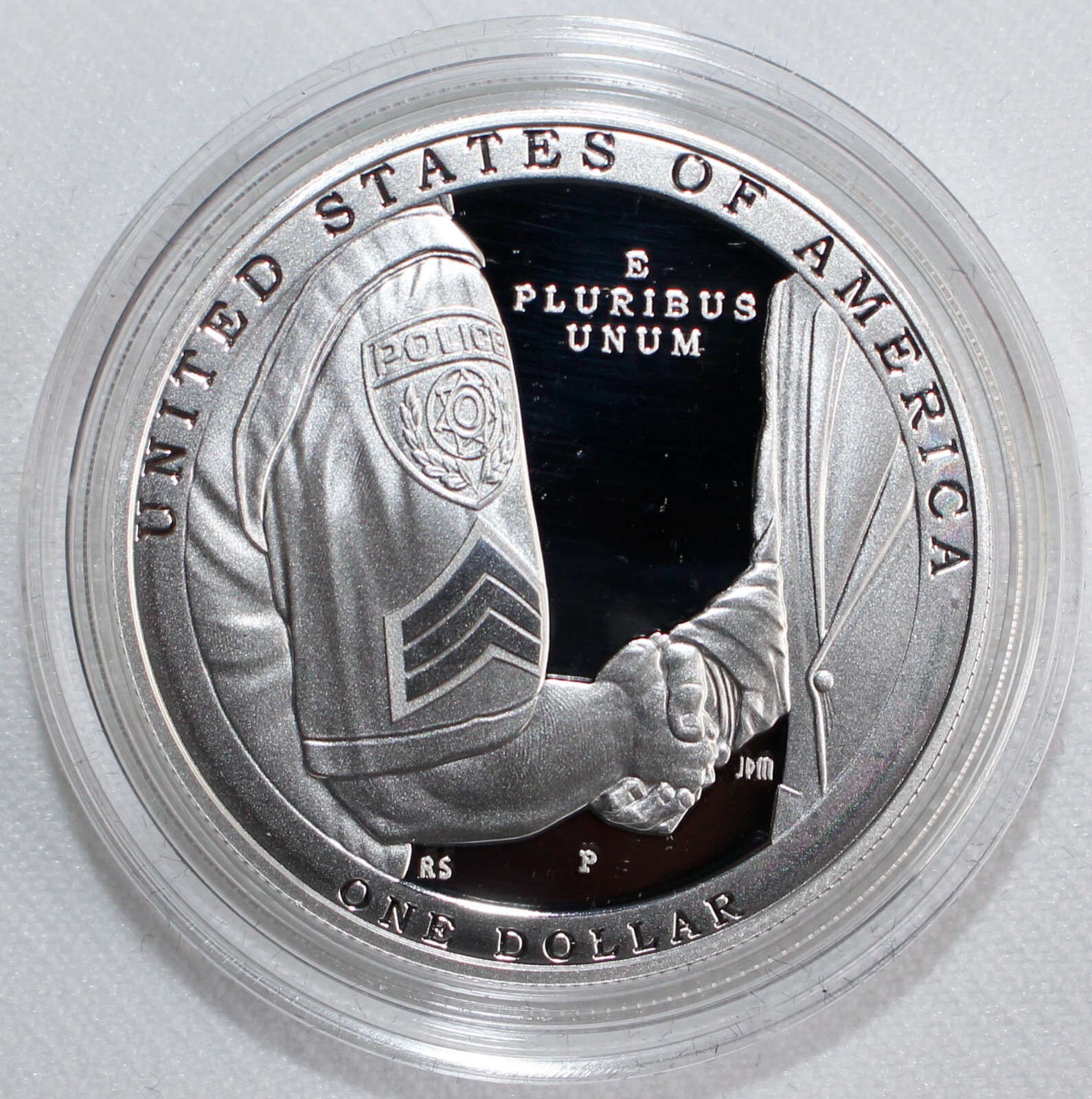 2021 National Law Enforcement Memorial & Museum Proof Silver Dollar ...