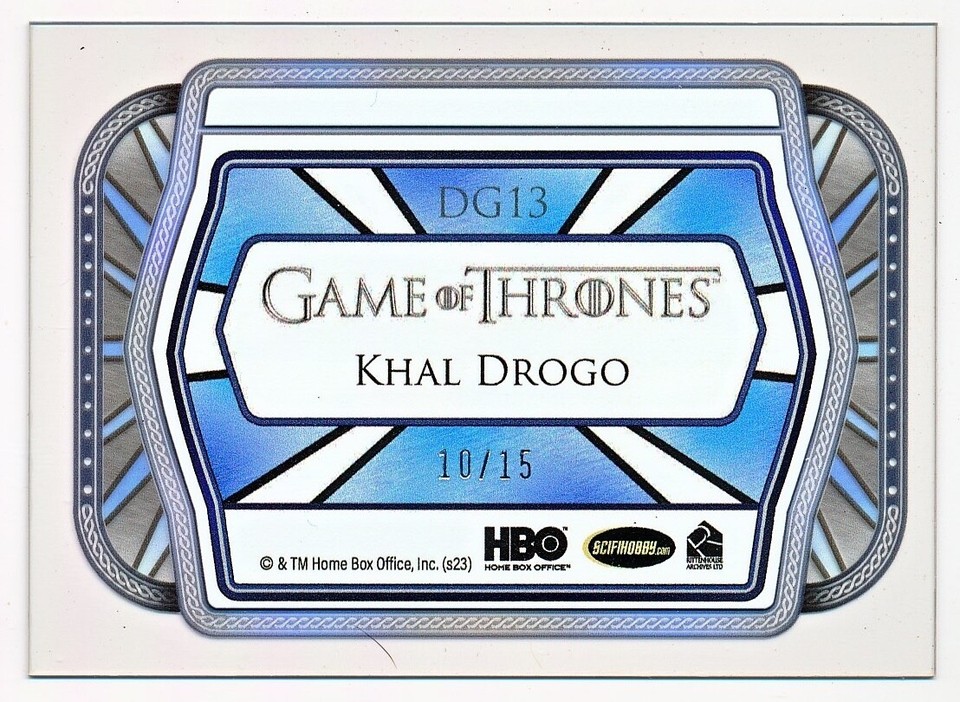 Game of Thrones Art & Images Khal Drago Dragonglass #DG13 (10/15) | eBay