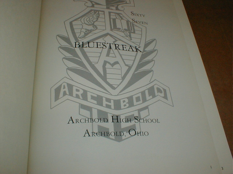 1967 Archbold High School Yearbook Fulton County Ohio Archbold OH ...