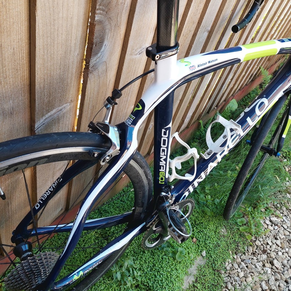 Pinarello Dogma 60.1 Carbon Road Bike Frameset Team Movistar, Size 57cm ...