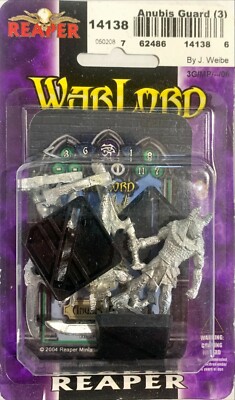 Reaper Warlord: Anubis Guard (3) Miniature [ RPR 14138 ] ~ Reaper Metal ...