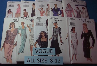 Vogue Patterns (W) ~ ALL Patterns are Size 8-12 ...