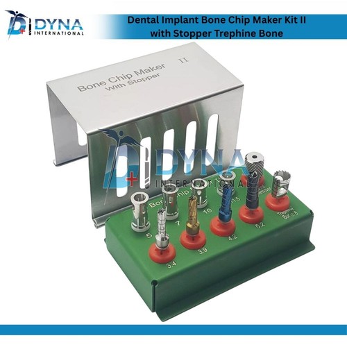 Dental Implant Bone Chip Maker Kit II with Stopper Trephine Bone ...