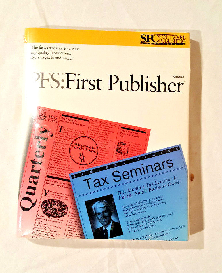 Vintage SPC Software PFS: First Publisher Includes Disk | eBay