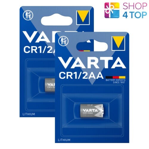 2 VARTA CR1/2AA LITHIUM BATTERY 3V 6127 1BL CR14250 MADE IN CHINA EXP ...