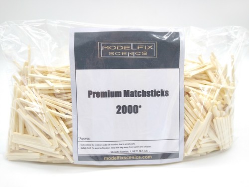 Modelfix Scenics 2000 Wooden Matchsticks Headless Match Sticks for ...