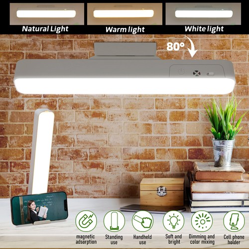 Dimmable Touch Light Bar Rechargeable LED Study Work Light Magnetic ...