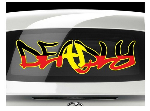 Deadly Large Vinyl Sticker 410 X 120 mm BONUS STICKER INCLUDED ...