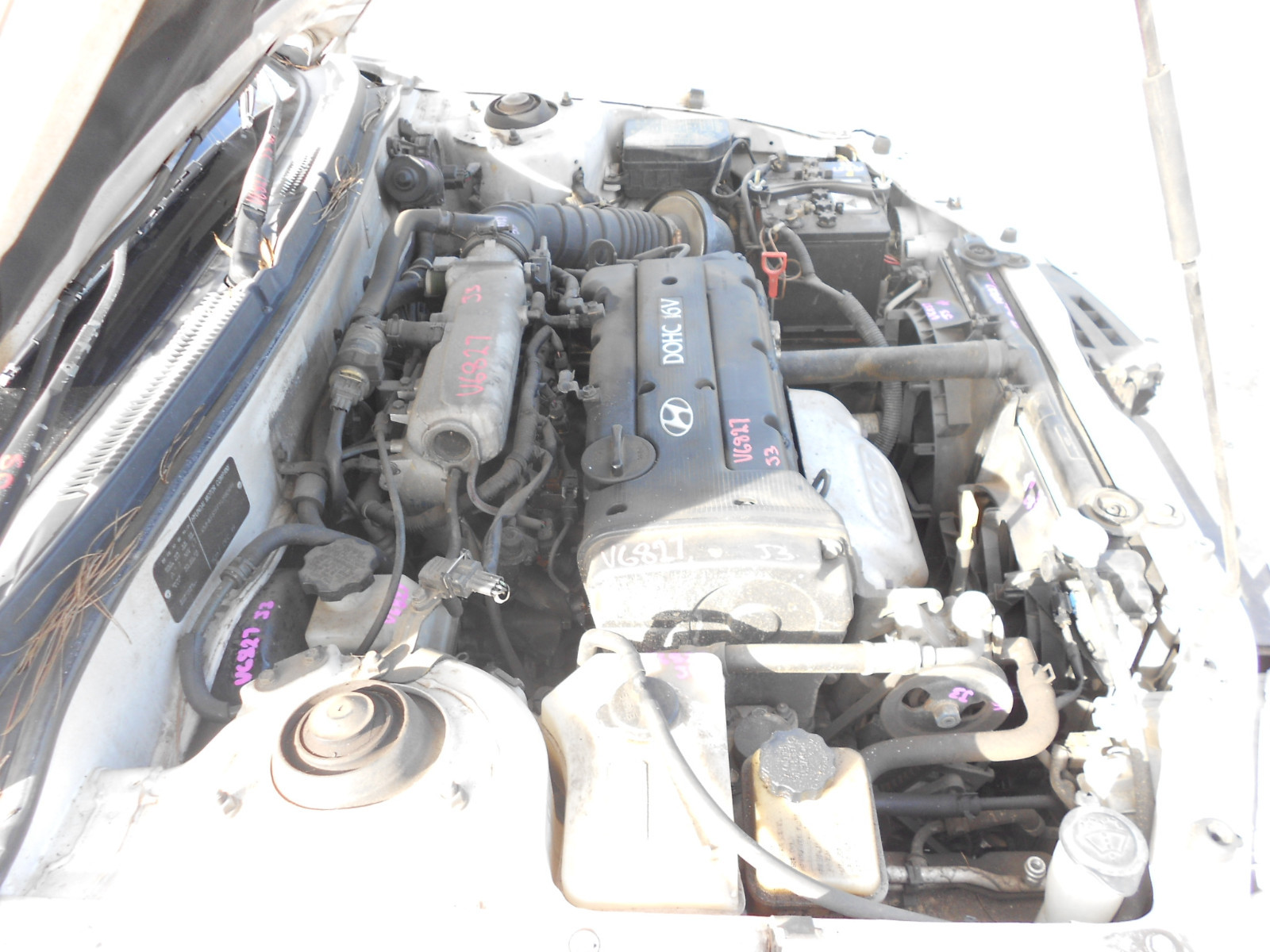 1996-2000 Hyundai -J2 and J3 Lantra 4 Cylinder Engine S/N# V6827 BH6228 ...