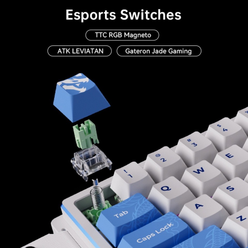 ATK EDGE 60HE Esports Magnetic Keyboard TTC Switch Gaming Keyboard 61 ...