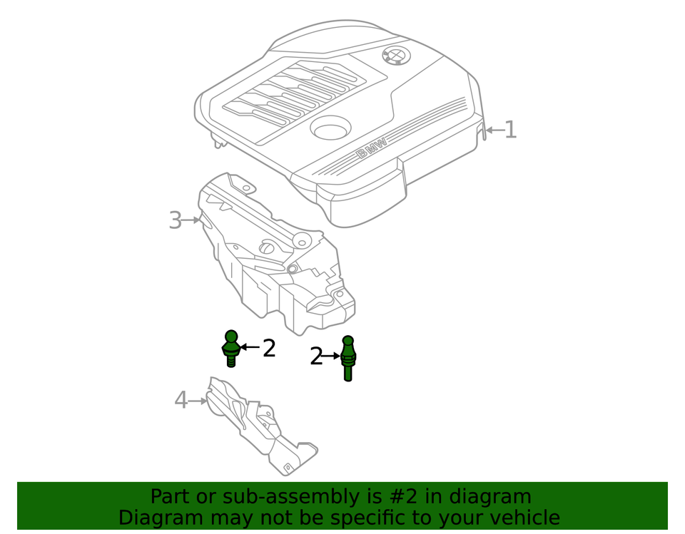Genuine BMW Engine Cover Ball Stud 11127593207 | eBay