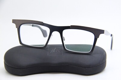 NEW THEO MILLE + 74 417 BLACK BROWN AUTHENTIC FRAMES W/ CASE EYEGLASSES ...
