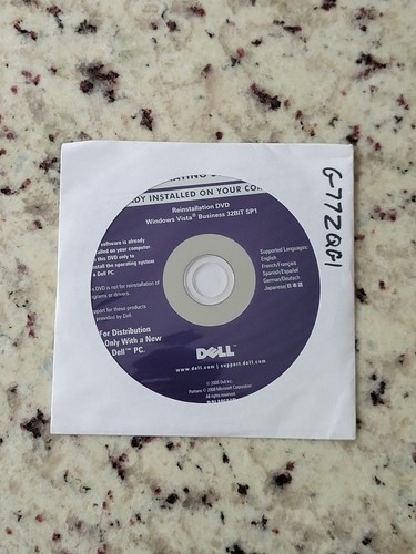 Dell Microsoft Windows Vista Business 32BIT SP1 Reinstallation DVD ☆ New ☆ | eBay
