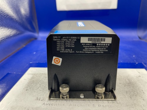 Garmin GRS 77 Altitude Heading Reference System P/N 011-00868-10 WITH ...