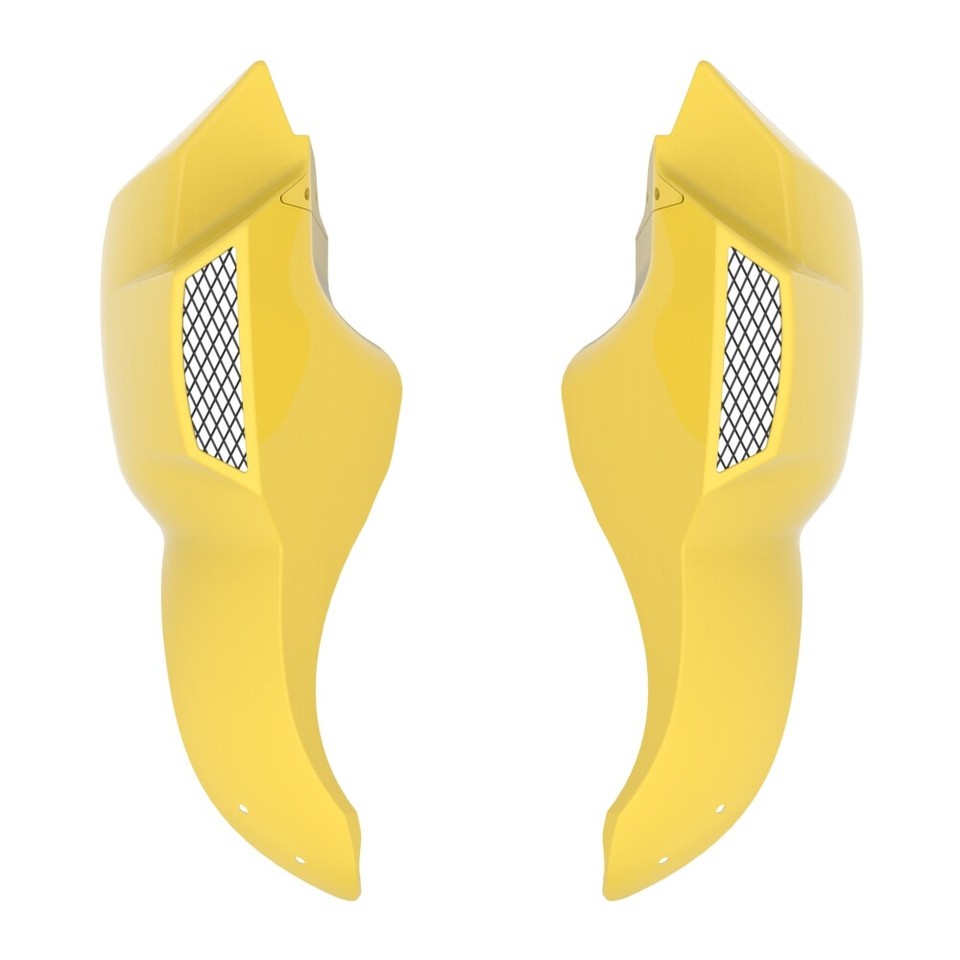 Industrial Yellow FXRT Lower Leg Fairings For Harley Softail Low Rider ...
