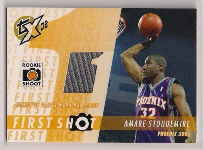 2002-03 Topps Xpectations First Shot Amare Stoudemire Rookie JERSEY ...