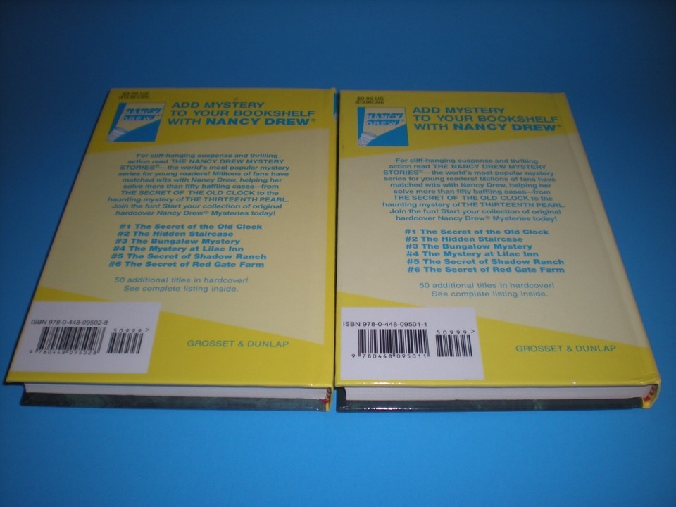 Vintage NANCY DREW Books #1 The Secret of The Old Clock #2 The Hidden ...