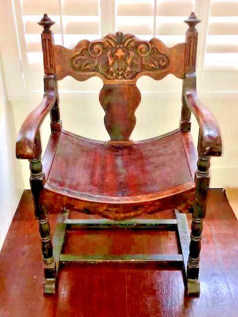 Stomps Burkhardt Victorian North Wind Saddle Chair 1800s Antique Carved ...