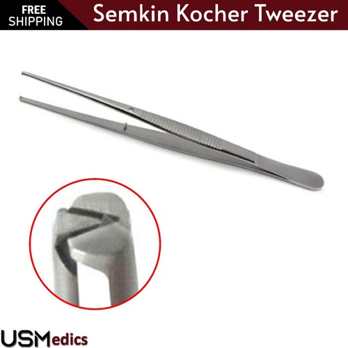 Surgical Dental Semkin Kocher Tweezer Thumb Forceps 1x2 Tooth Pliers ...