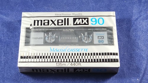 MAXELL MX 90 Metaxial Vintage Blank Audio Cassette Tape Metal Japan New ...
