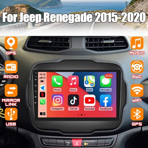 For Jeep Renegade 2015-2020 Android 13 Carplay Car Stereo Radio GPS Navi WIFI BT | eBay