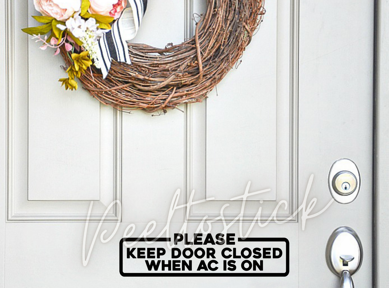 Please Keep Door Closed When AC is ON Vinyl Decal | Window Sticker ...