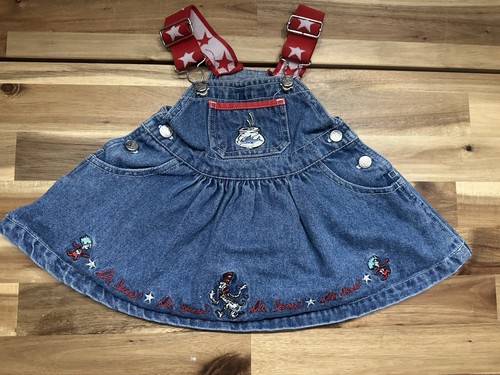 Vintage Baby Dr. Seuss Blue Denim Bib Overalls Thing 1 And 2 Cat In Hat ...