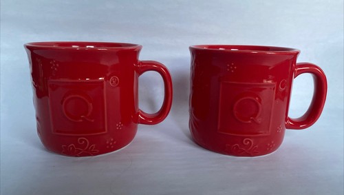 Temp-tations Set of (2) 16-oz QVC Network Mugs in Red | eBay