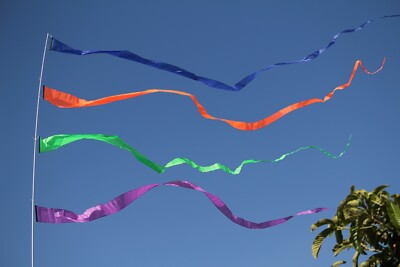 25ft Long Wind Streamer, Great for Boondocking RVing Eye Catchers( 1 ...