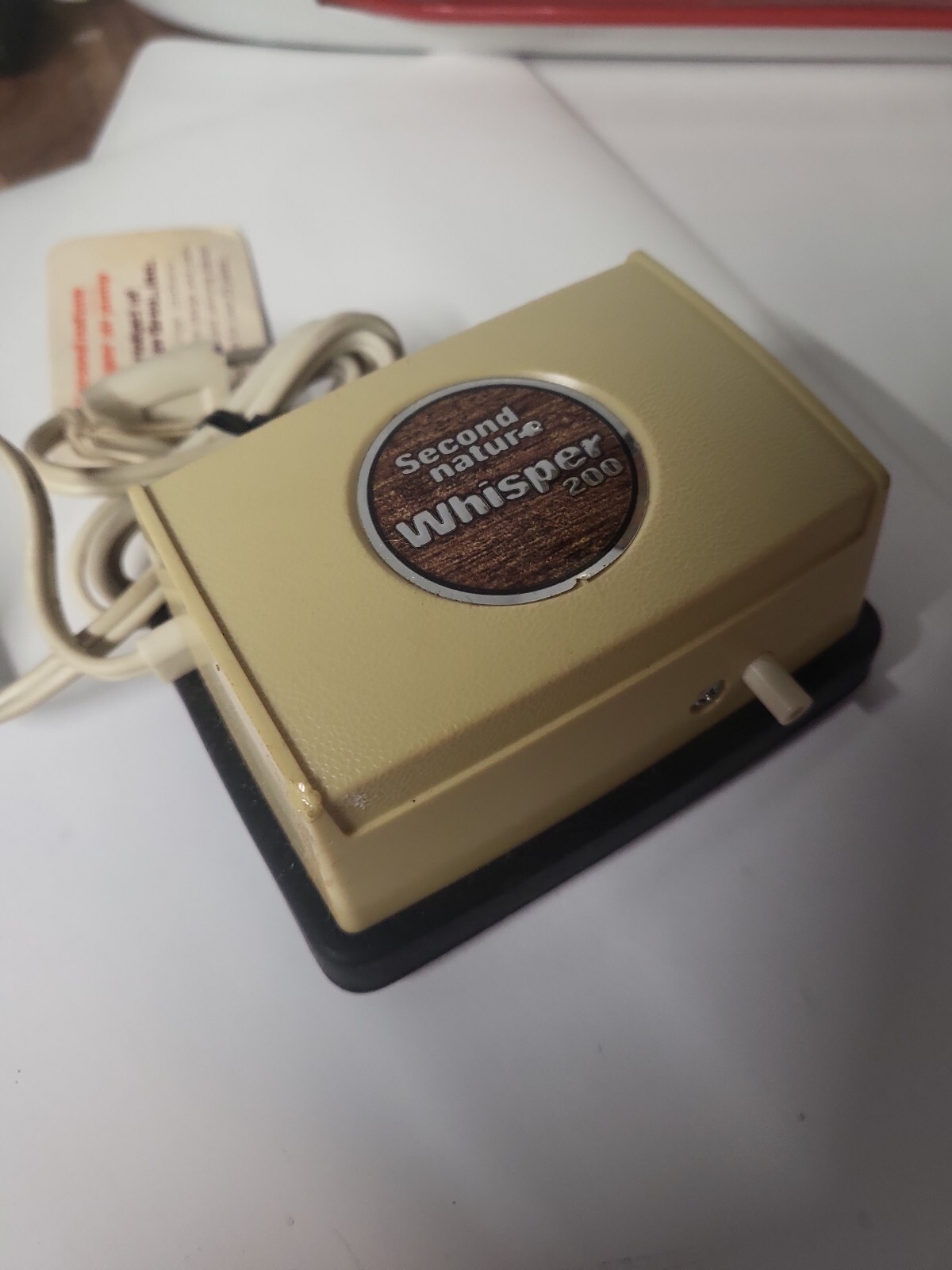 Vintage Whisper 200 By Second Nature FISH TANK Air Pump TESTED Made In ...