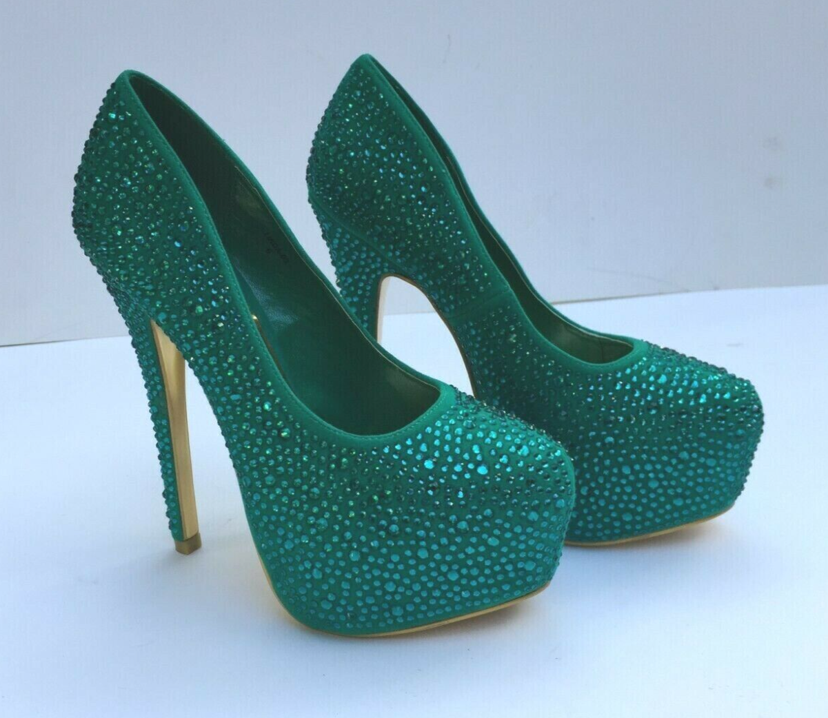 WOMEN'S SEA GREEN HEELS (Size 5.5, 6.5, 9) | eBay