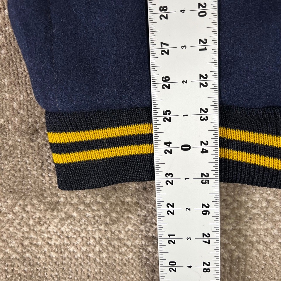 Vintage Skookum Varsity Jacket Navy Wool Letterman Chain Stitch Mens ...