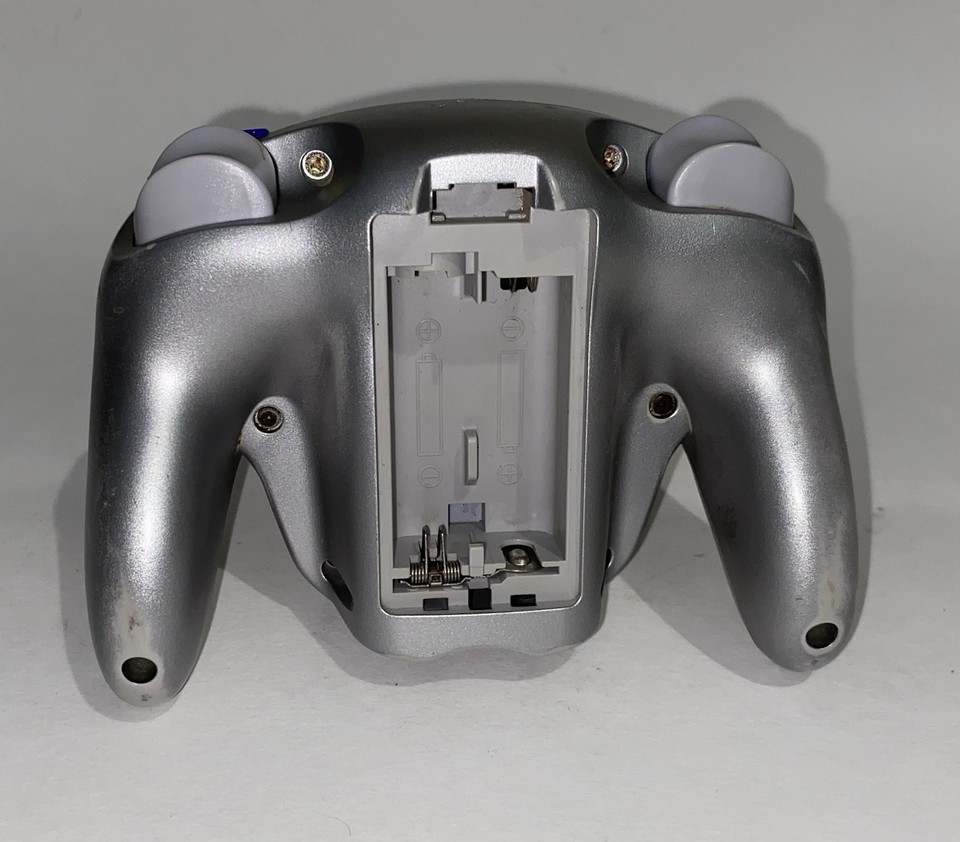 Gamecube Wireless Wavebird Controller Only Platinum No Battery Cover Or ...