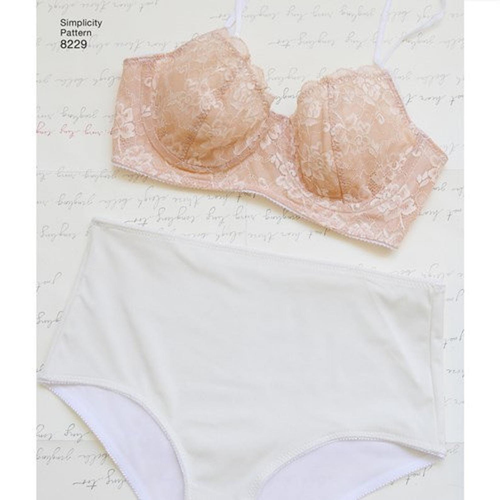 Simplicity Pattern 8229 Misses Underwire Bras and Panties for sale ...