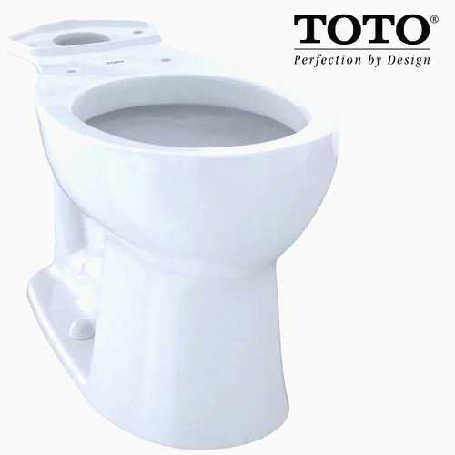 TOTO Entrada Universal Height Round Toilet Bowl, Base, Cotton White ...