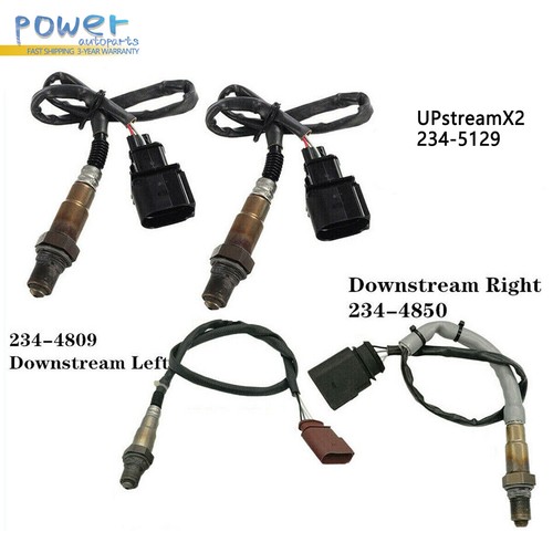 4PCS Oxygen Sensor Upstream & Downstream For 2004-2006 VW Touareg 3.2L ...