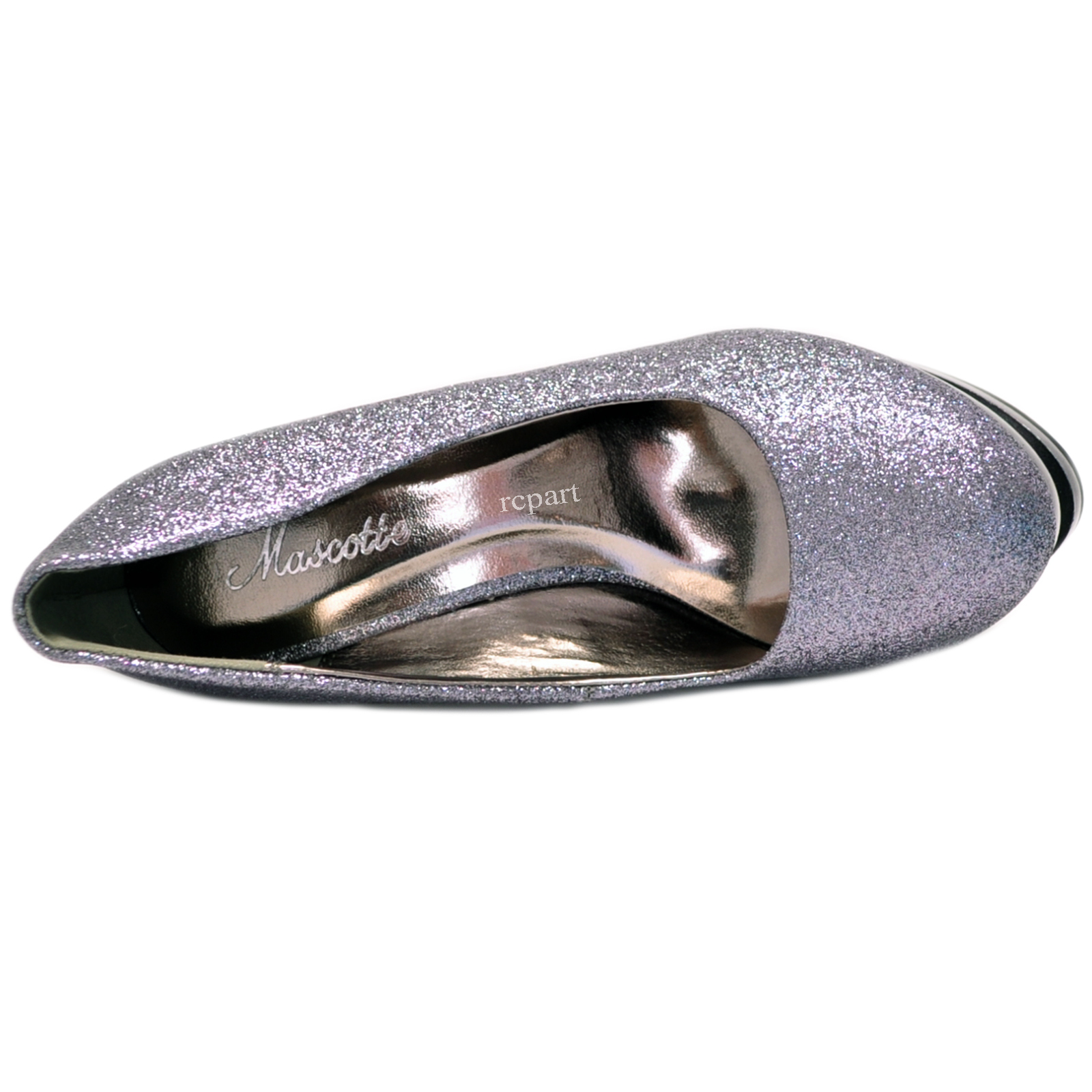 New women's shoes high heel pumps stilettos pewter glitter evening prom ...