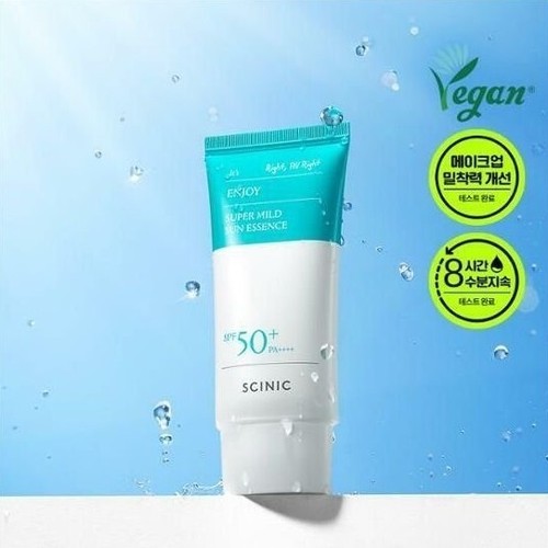 SCINIC Enjoy Super Mild Sun Essence SPF50+ PA++++ 50ml Essential Sun ...