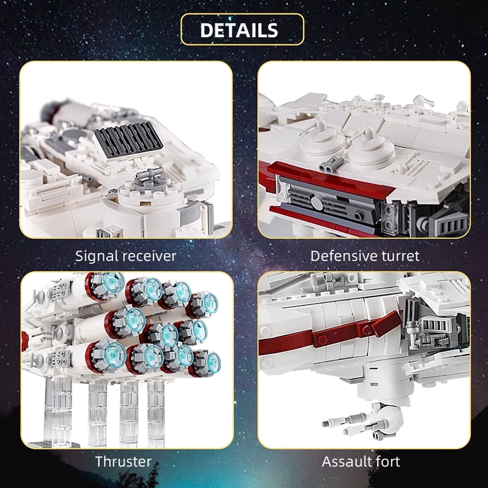 MOULD KING 21003 Starship Blockade Runner Corvette Tantive IV # 2905 ...