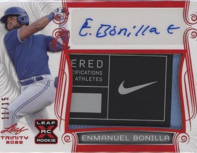 2023 Leaf Trinity - Patch Autographs Enmanuel Bonilla #PA-EB1 Spectrum ...