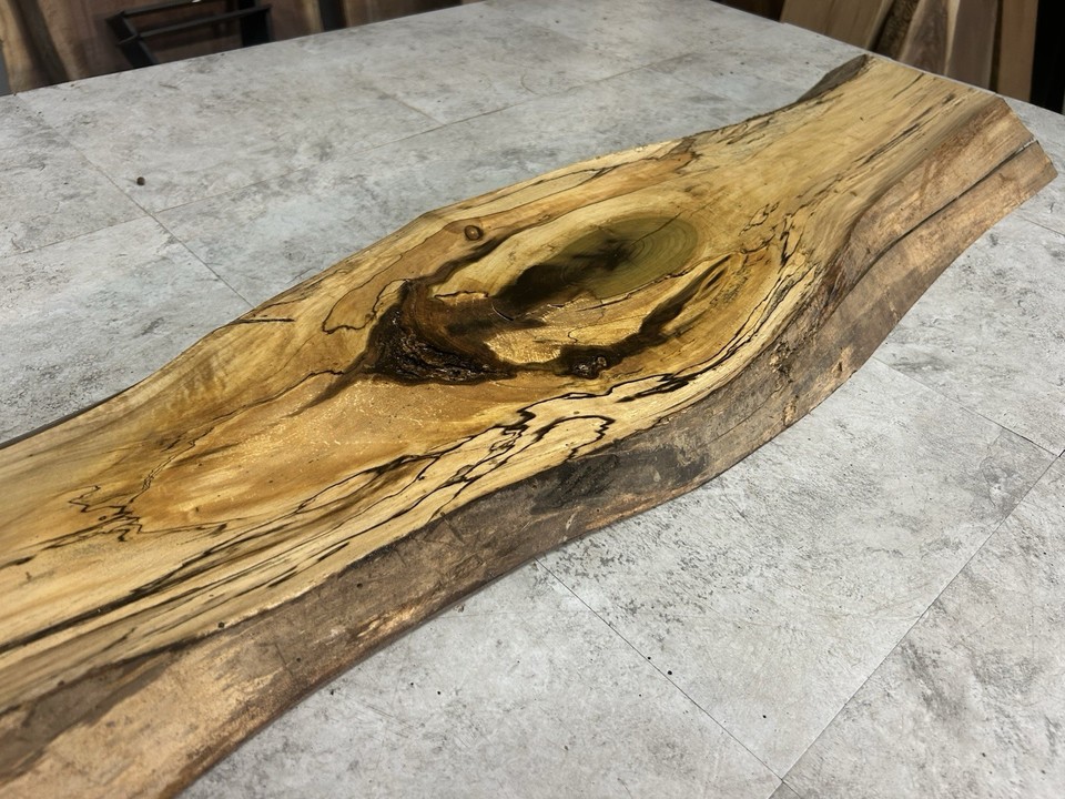 Live Edge Spalted Poplar Wood Slab/ Rustic Poplar/Kiln Dried Poplar ...