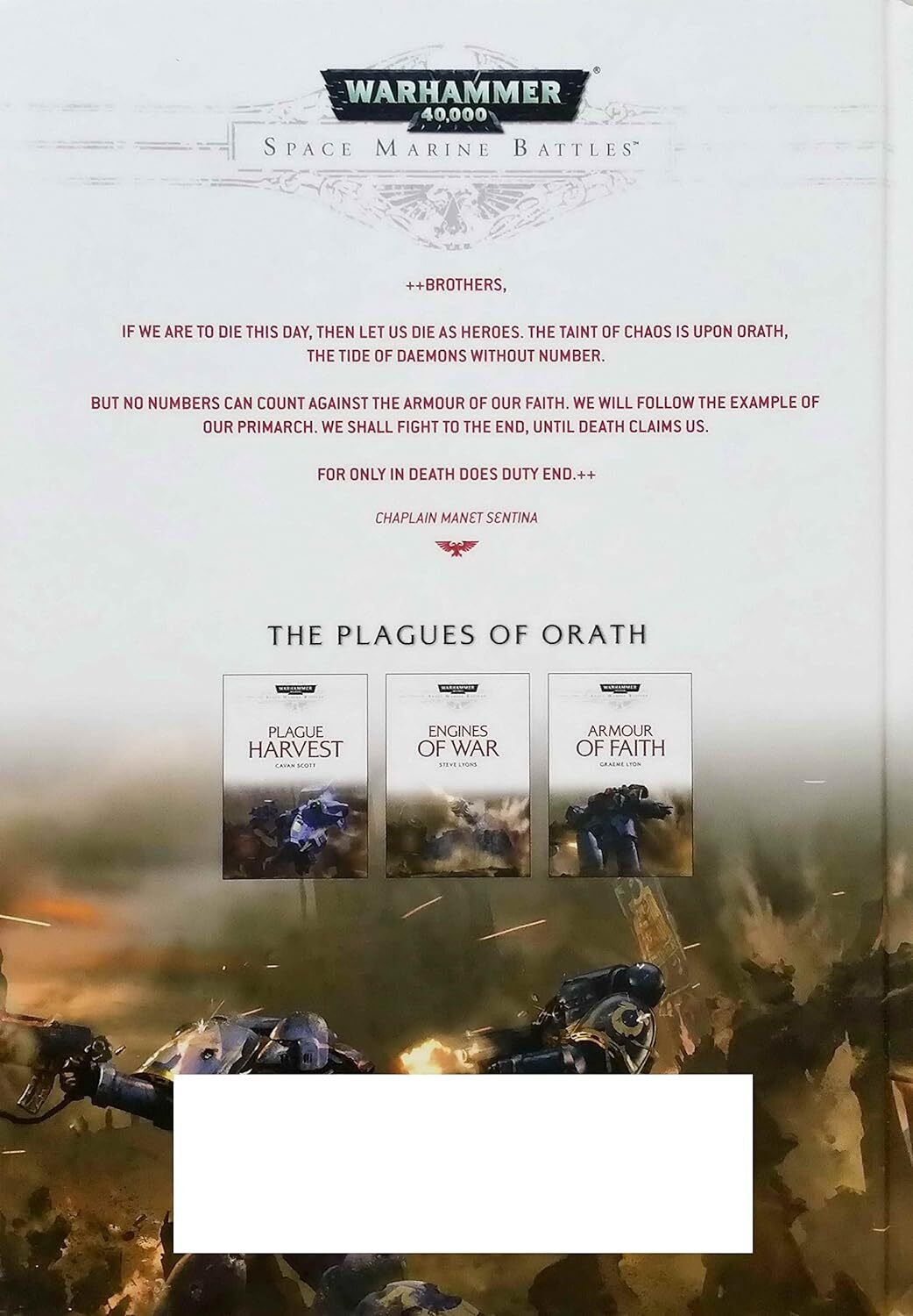 Black Library Space Marine Battles Armour of Faith Warhammer 40k ...