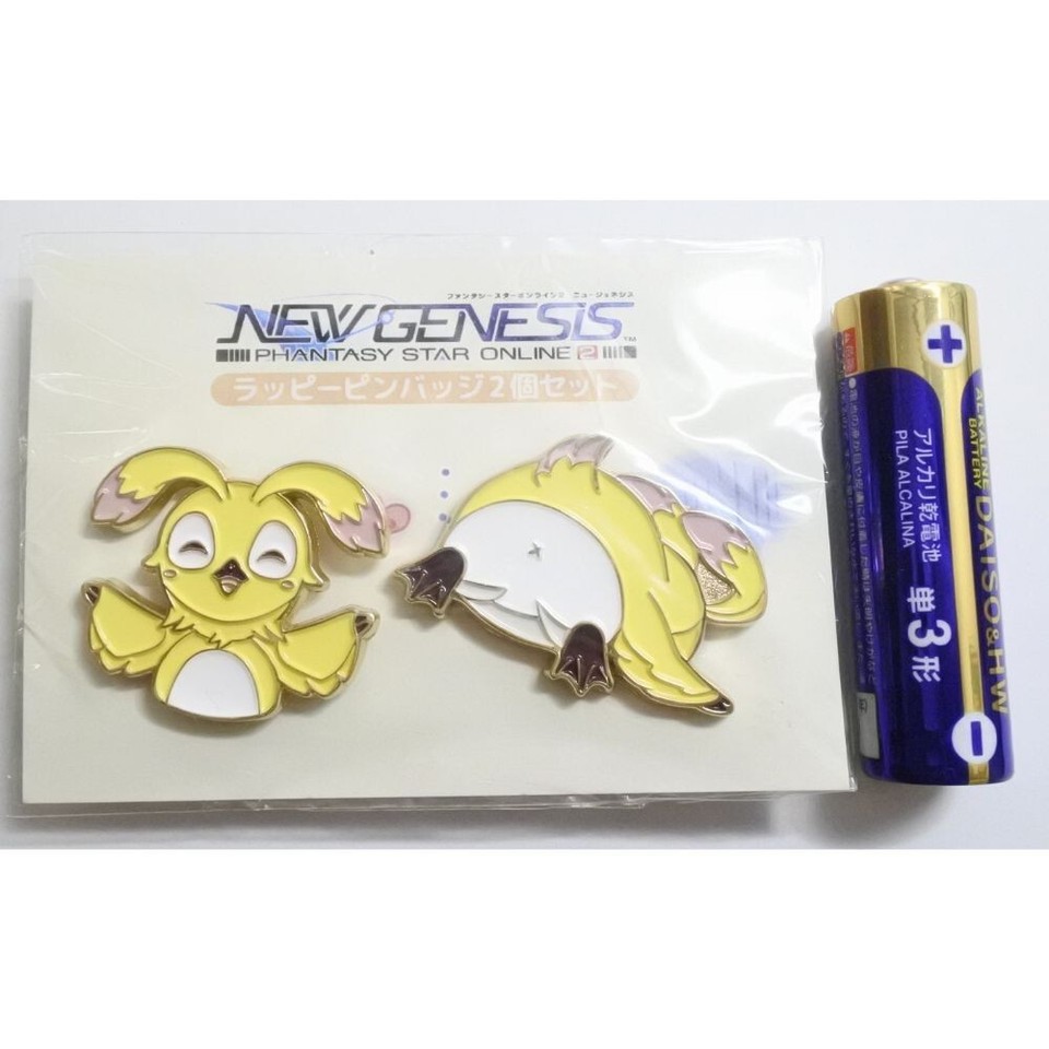 SEGA Phantasy Star Online 2 New Genesis Rappy Pin Badge Pins PSO2 2022 ...