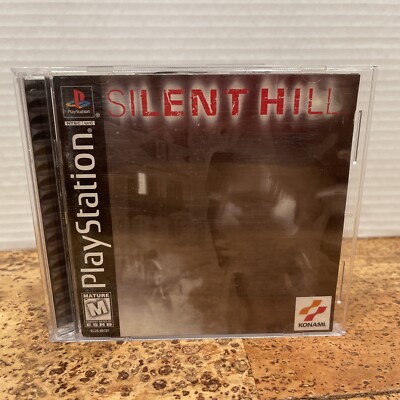 Silent Hill (PS1 PlayStation 1, 1999)Black Label Konami Horror Complete ...