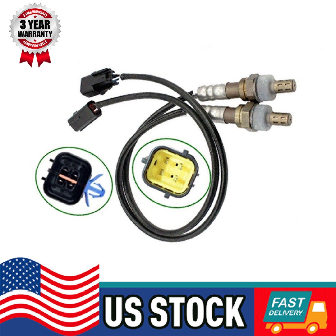 Up+Down Oxygen Sensors For CHEVROLET AVEO 1.6L 2006 2007 2008 AVEO5 ...