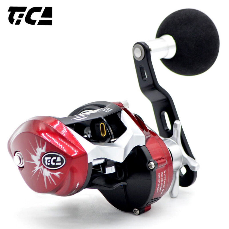 TICA Baitcast Fishing Reel Aluminum Body 33LB Carbon Drag Synchronous ...